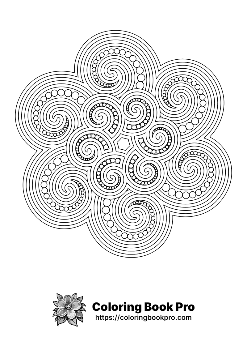 Floral Mandala Pattern Coloring Page - Free Printable - pattern ...