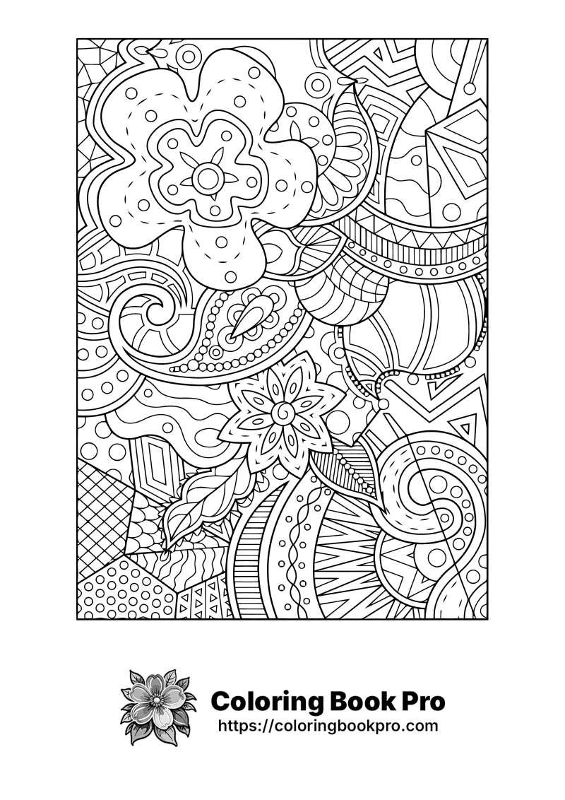 A coloring page of an intricate design | patterns_101 | Patterns ...