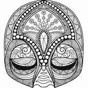 Masks Coloring Pages | Coloring Book Pro Collection