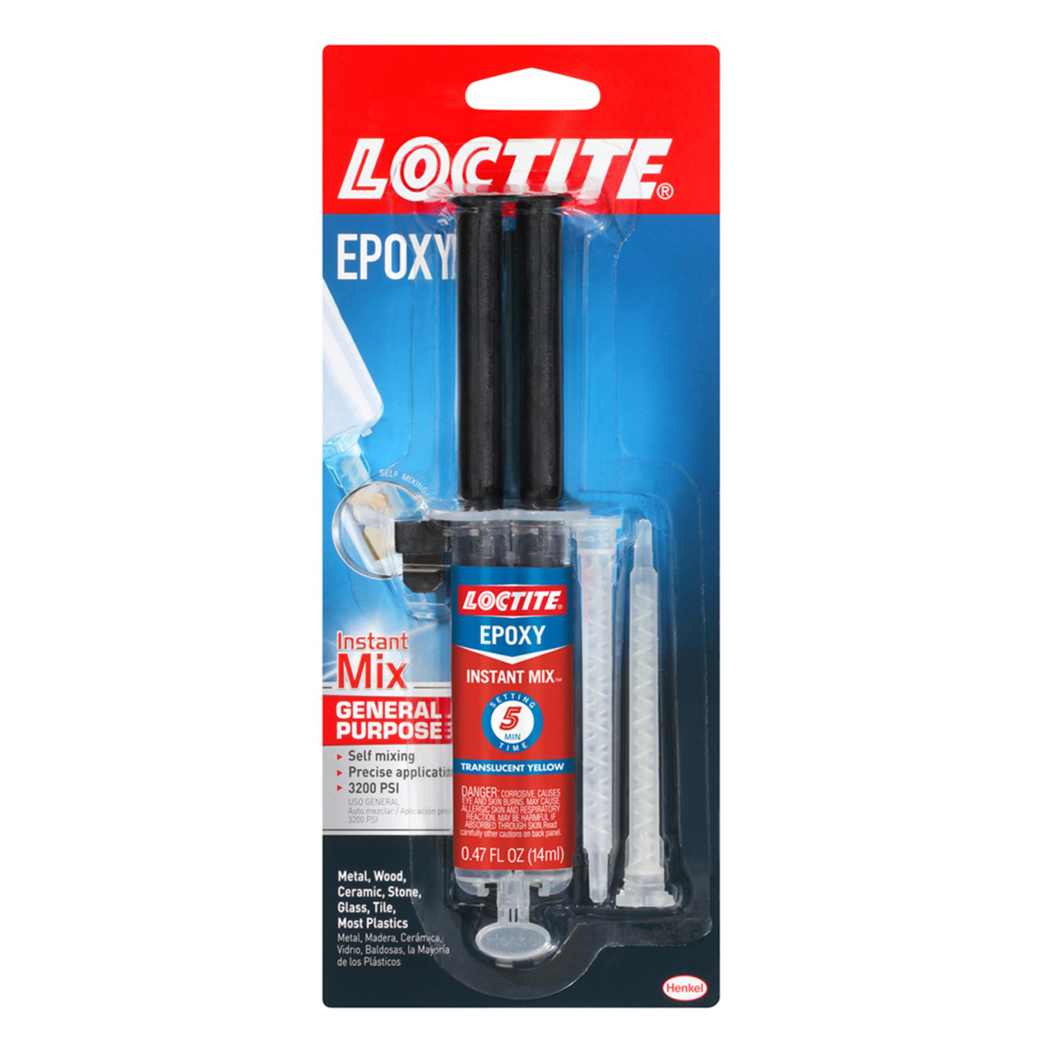 Instant Mix Epoxy Syringe 0.47 Ounce 5 Minute Cure Two-Part Adhesive ...