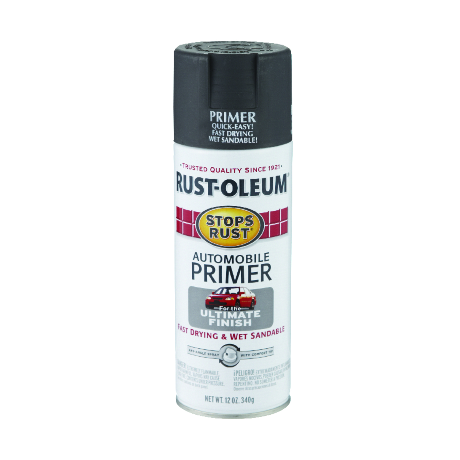 Stops Rust Automotive Gray Primer Spray, Rust Preventative, 12 Ounce ...