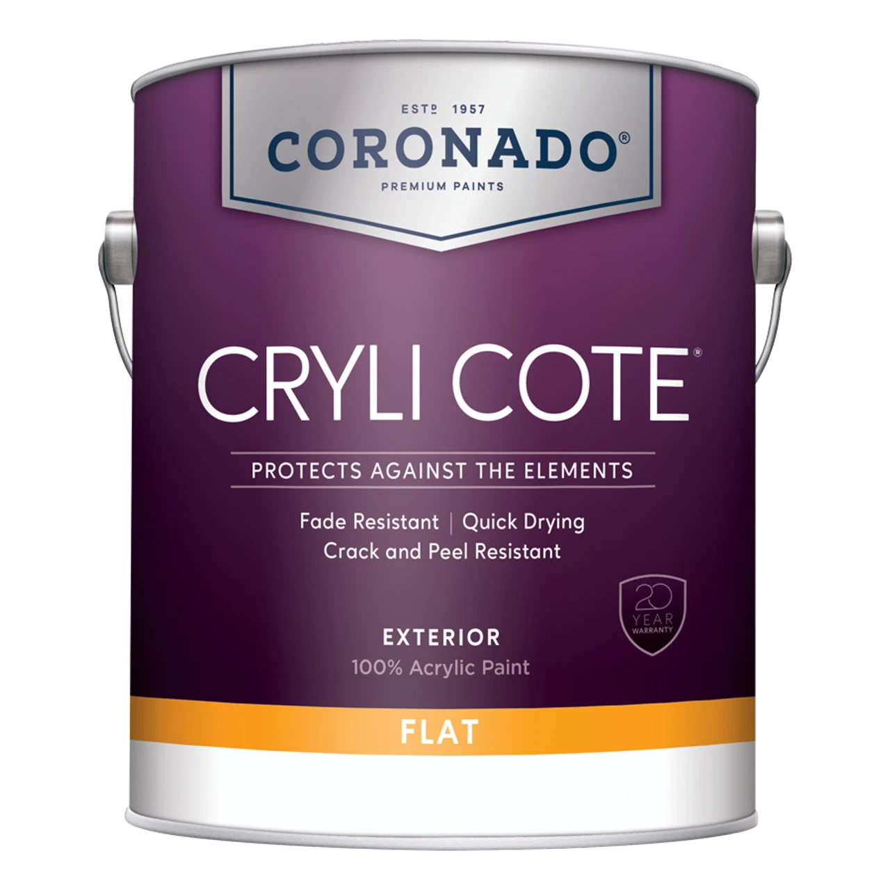 Cryli-Cote - Quart - White - Flat Paint | Do it Best Barbados