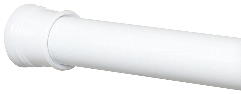 Adjustable White Shower Tension Rod 42 to 72 Inches | Do it Best Barbados