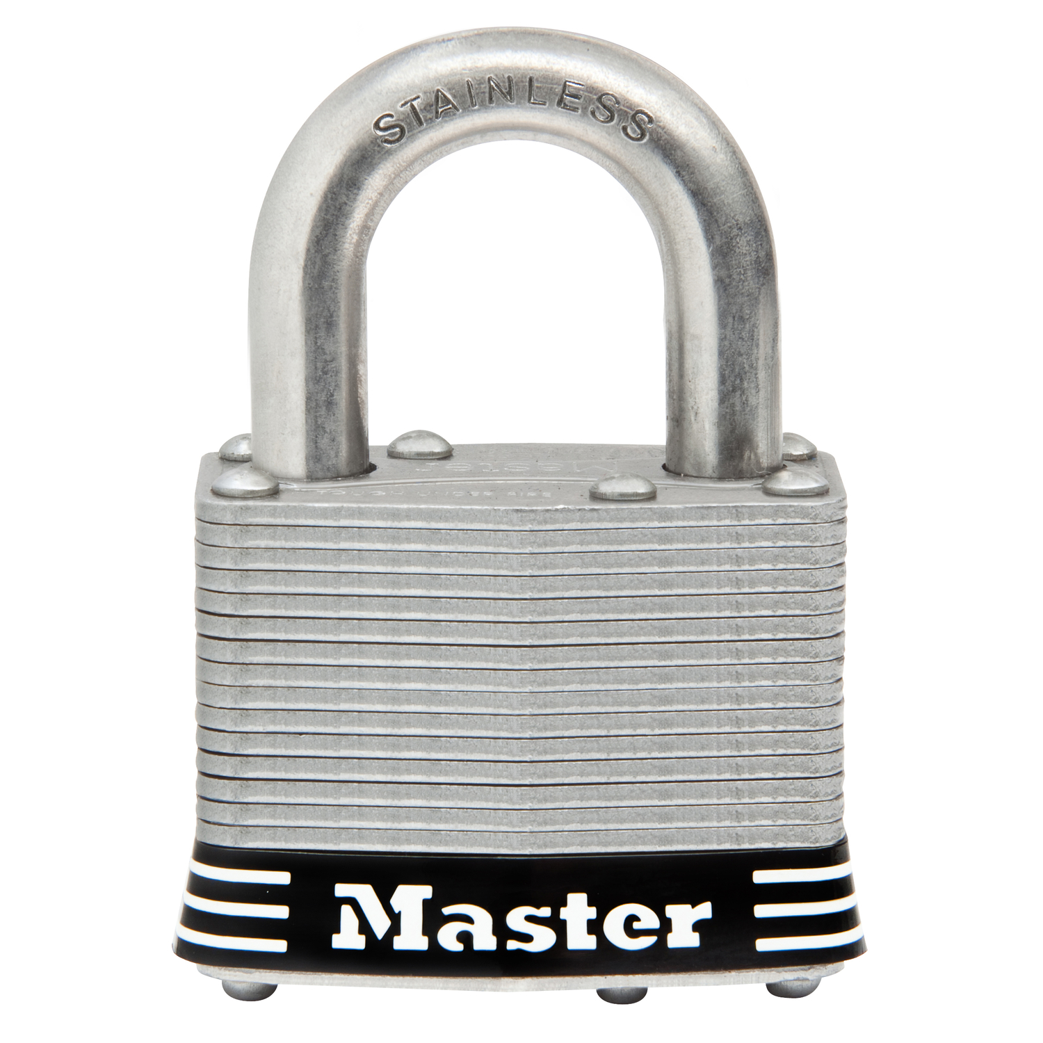 Master Lock 2 In. Laminated Stainless Steel Keyed Padlock with 1 In ...
