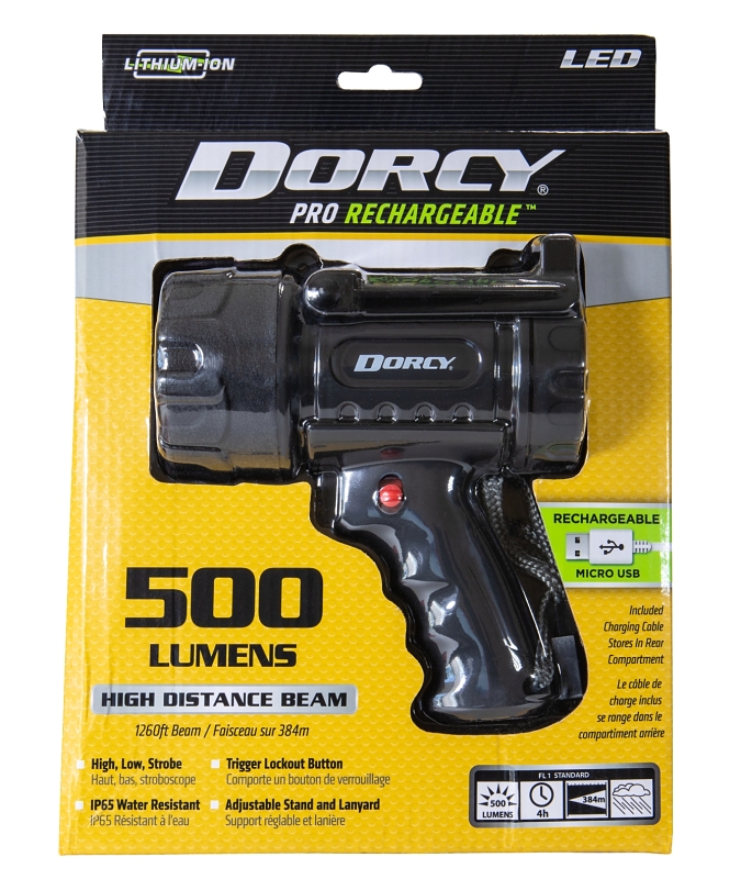 500 Lumens Rechargeable Led Spotlight With Usb Charging | Do it Best ...