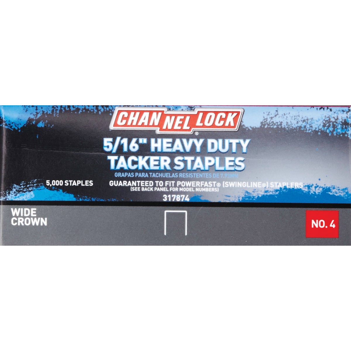 Channellock No. 4 Hammer Tacker Staple, 5/16 In. (5000-Pack) | Do it ...