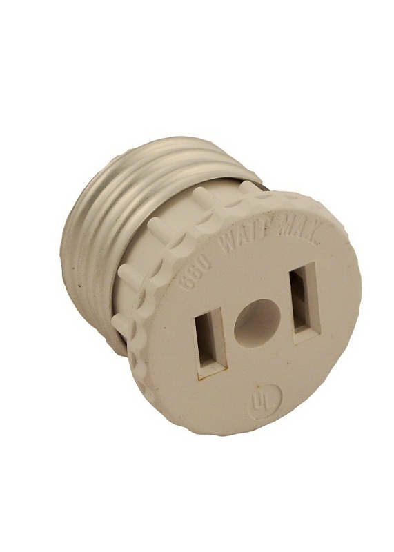 Leviton 600W 120V White Light Socket Adapter (2-Pack) | Do it Best Barbados