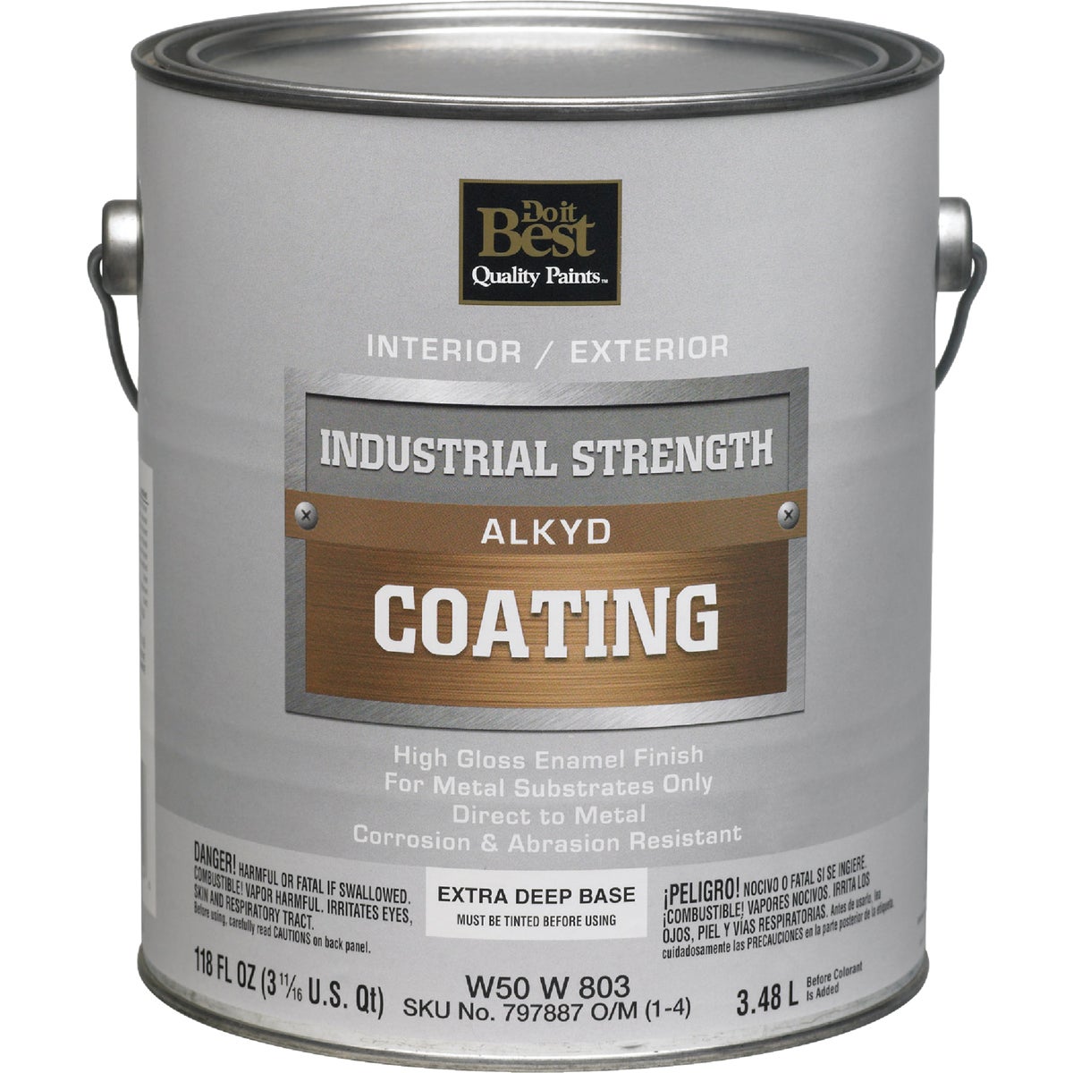 Extra Deep Base Alkyd Industrial Coating, 1 Gallon High-gloss Enamel ...