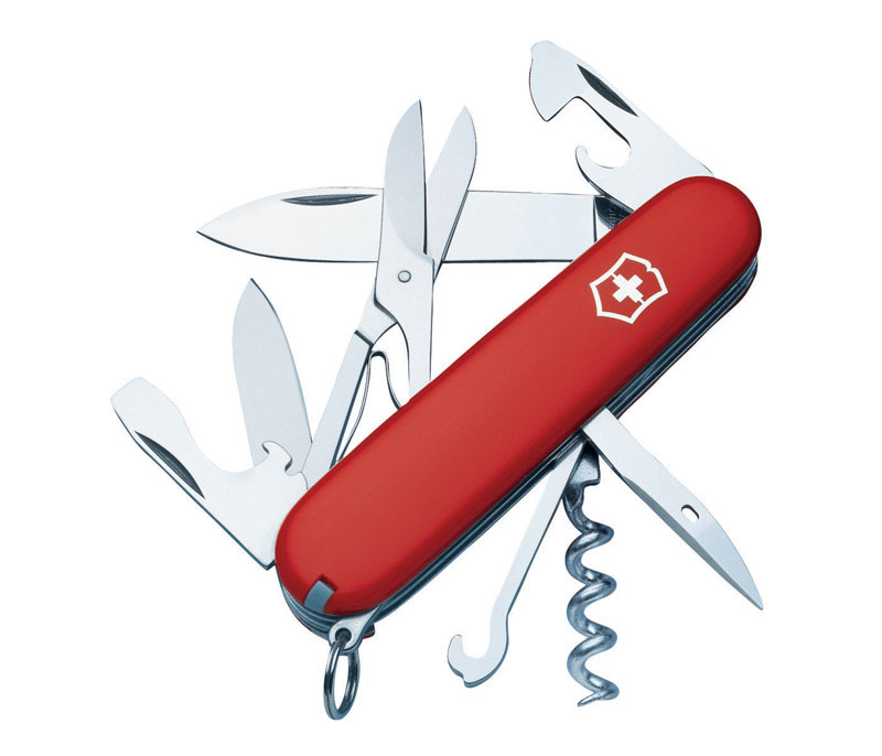 Climber Red Stainless Steel 3.5 In. Pocket Knife With 14 Functions | Do it Best Barbados
