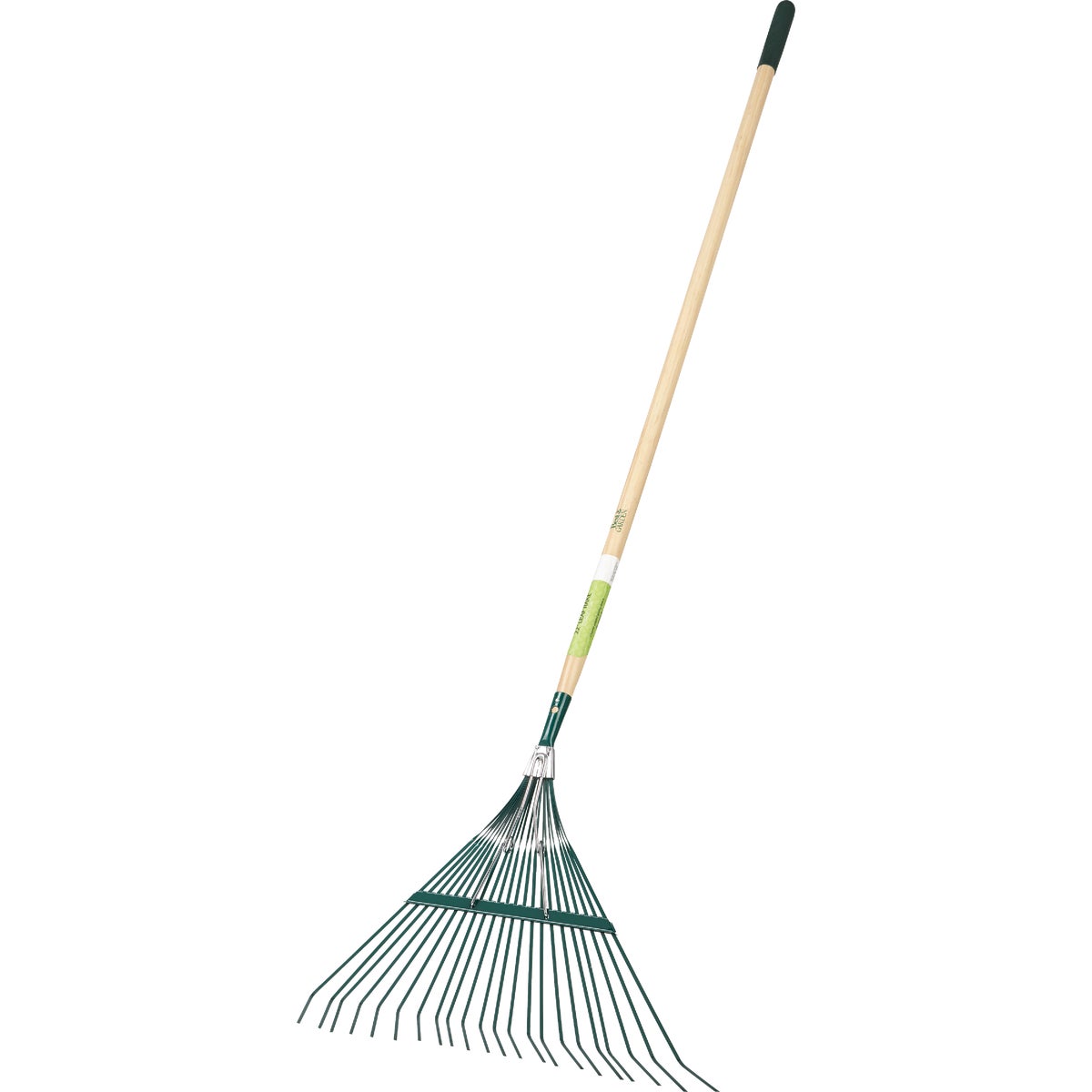 22 Inch Steel Leaf Rake With 48 Inch Wood Handle And 22 Tines | Do it ...