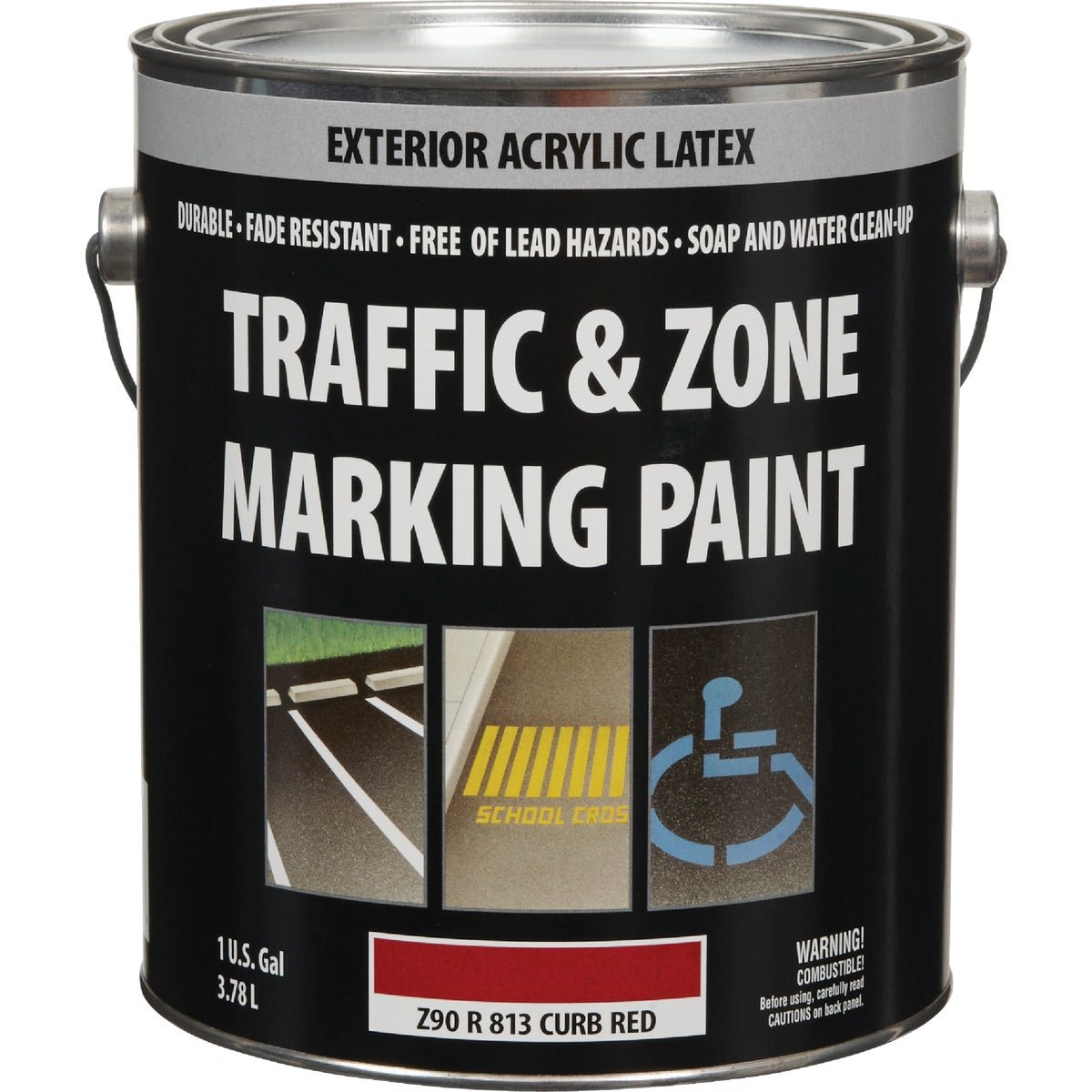 Traffic And Curb Red Latex Gallon Traffic Paint - Fast Dry Marking ...