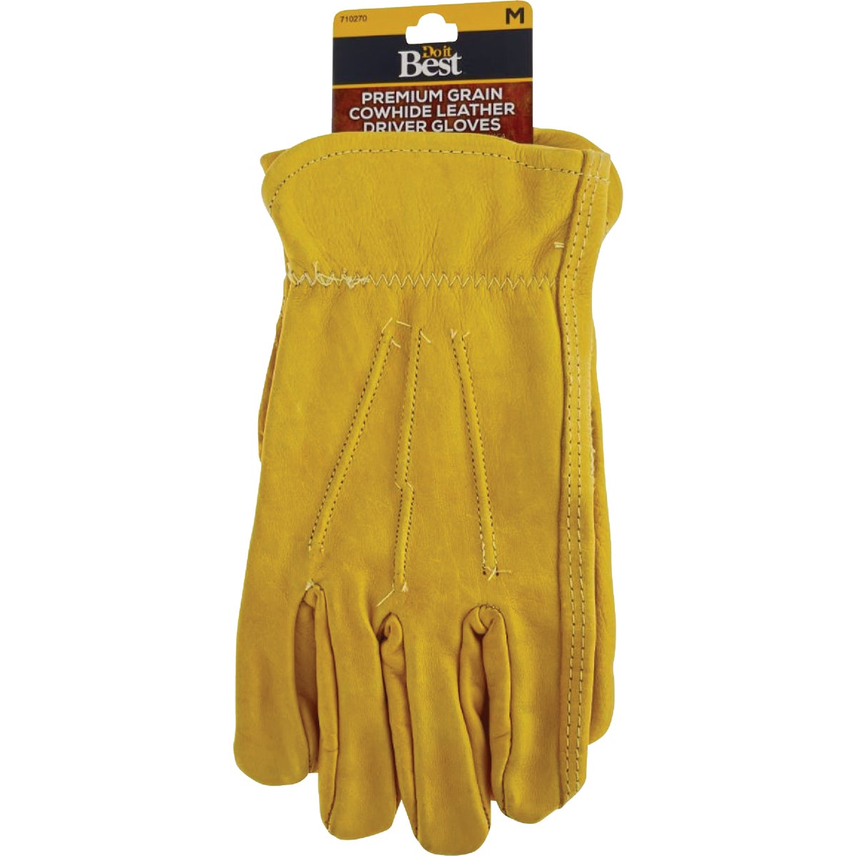 HARDWARE INTER Men's Xl Top Grain Leather Work Glove With Shirred Cuff ...