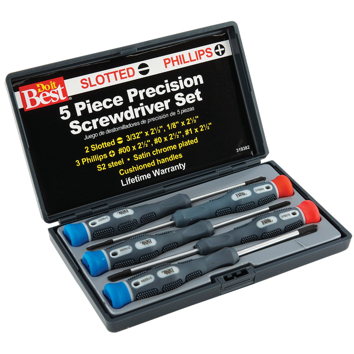 Do it Best Precision Screwdriver Set - 5-piece With Cushion Grip ...