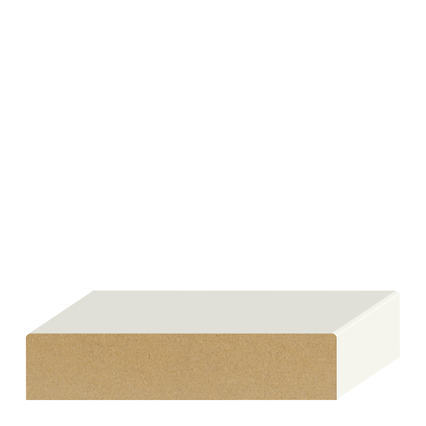 11/16" X 5-1/2" S4S E2E Primed MDF | Hills Flat Lumber