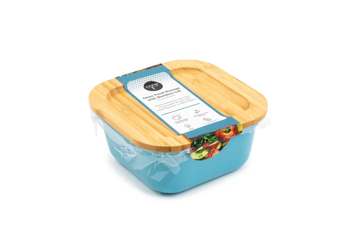 CORE INC 17OZ CONCAVE BAMBOO CONTAINER SQUARE | Sheraton Mall