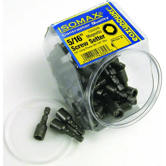 5/16" Magnetic Nut Setter Bit 1-5/8" Length - Durable Performance | Do ...