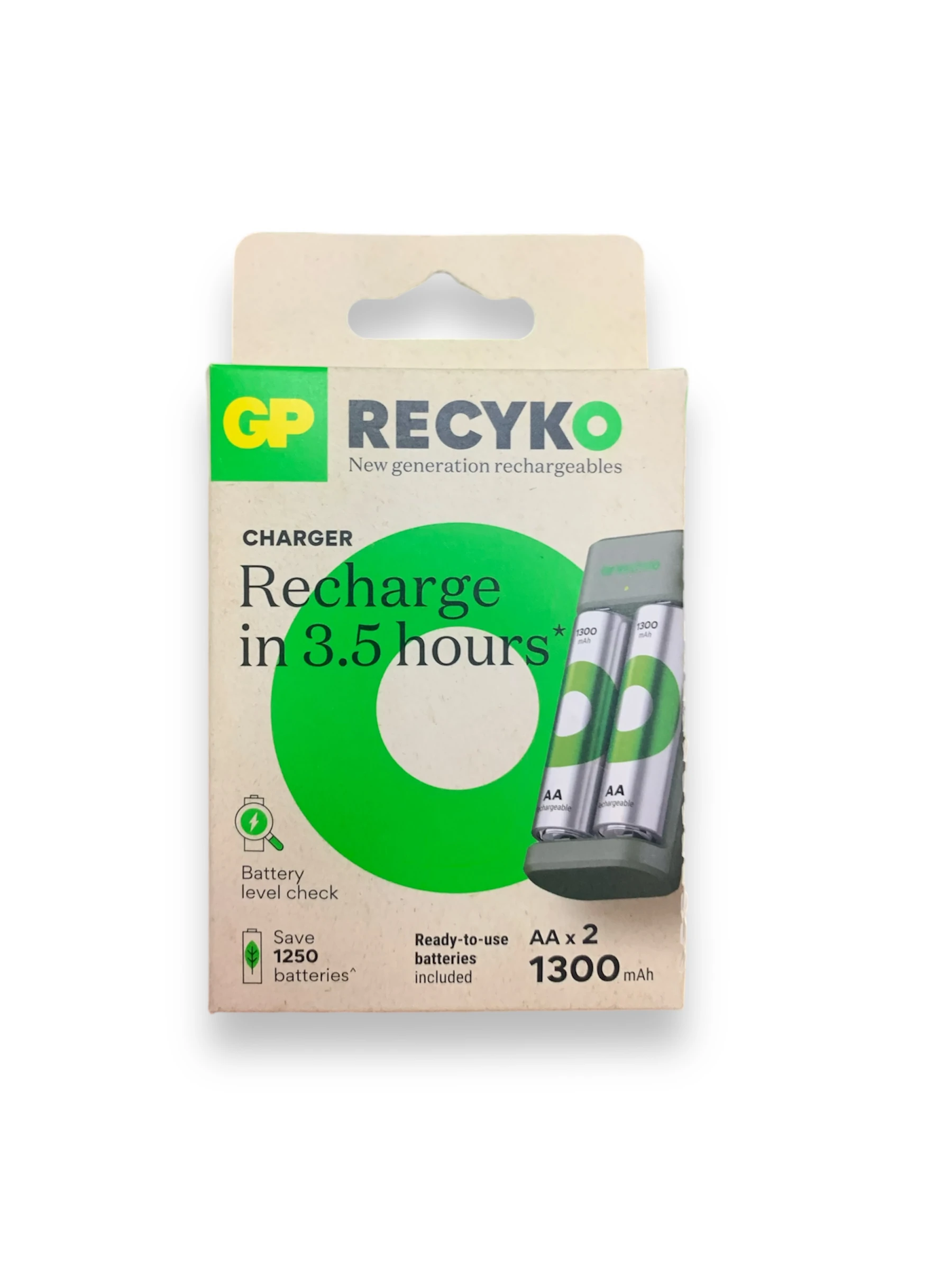 GP RECYKO CHARGER + 2AA BATTERIES | Do it Best Barbados