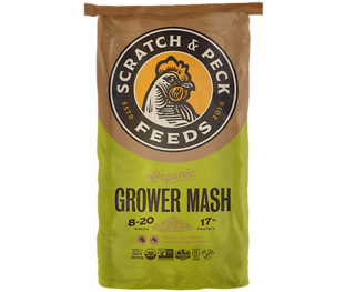 Scratch & Peck Organic Grower Mash Chicken & Duck Feed 40 lb | Country ...
