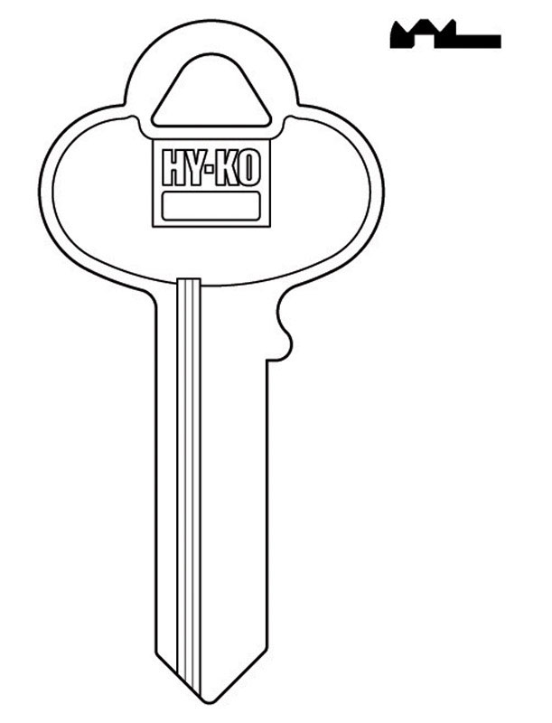House Key Coloring Page