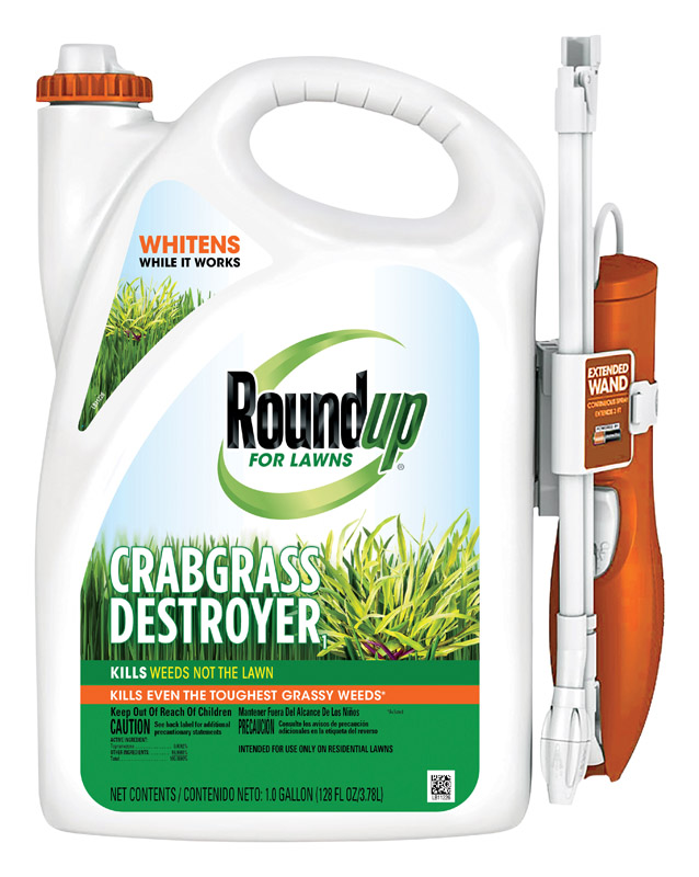 Roundup for Lawns Crabgrass Destroyer Weed Killer RTU Liquid 1 gal ...