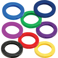 Lucky Line Vinyl Medium Size Key Identifier Ring, Assorted Colors (4 ...