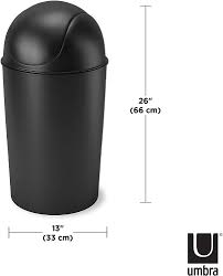 GRAND CAN - WASTE BIN - 10.25G - BLACK | Do it Best Barbados