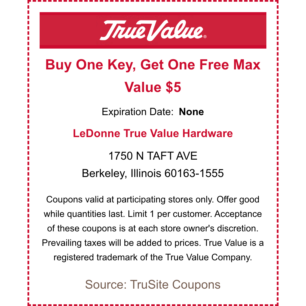LeDonne True Value Hardware - Hardware Store in Berkeley, Illinois ...