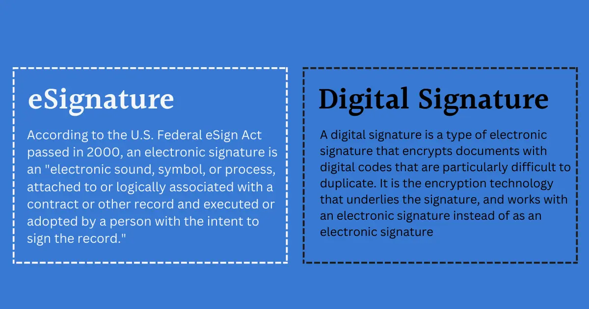 Digital Signature vs Electronic Signature: What's the Difference Digital Signature vs Electronic Signature: What's the Difference