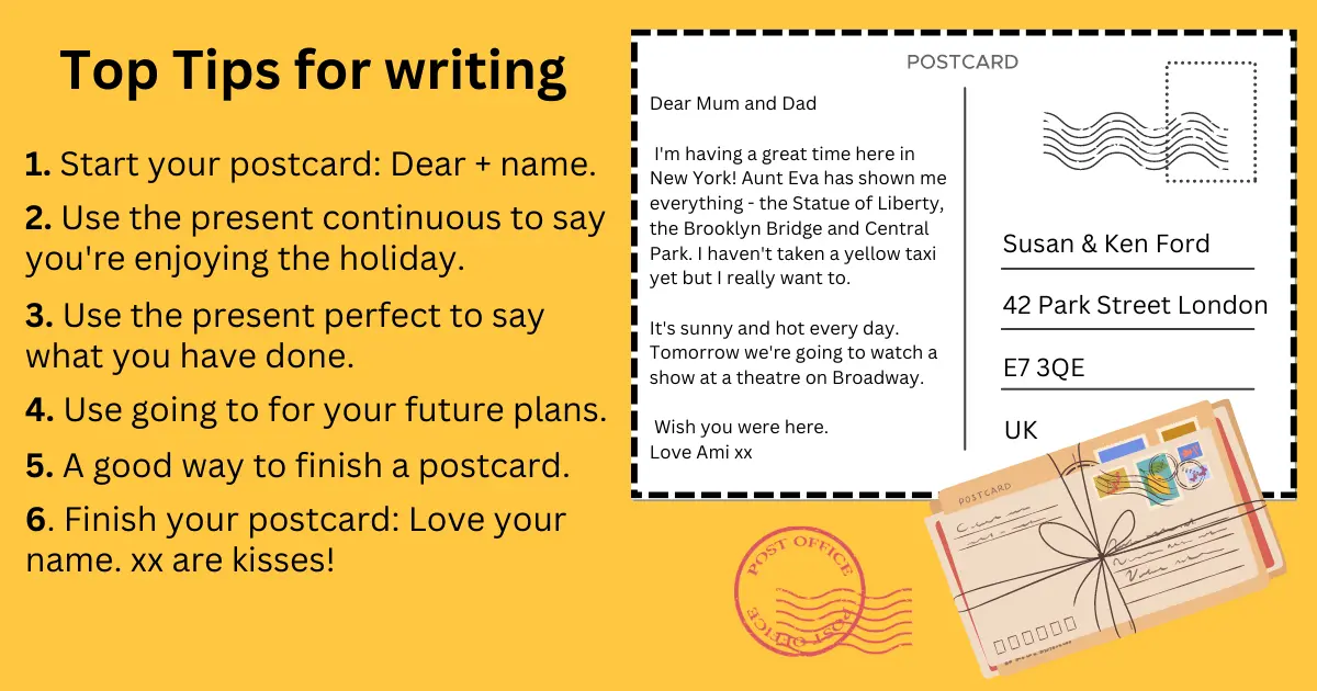 How to Write a Postcard with Examples