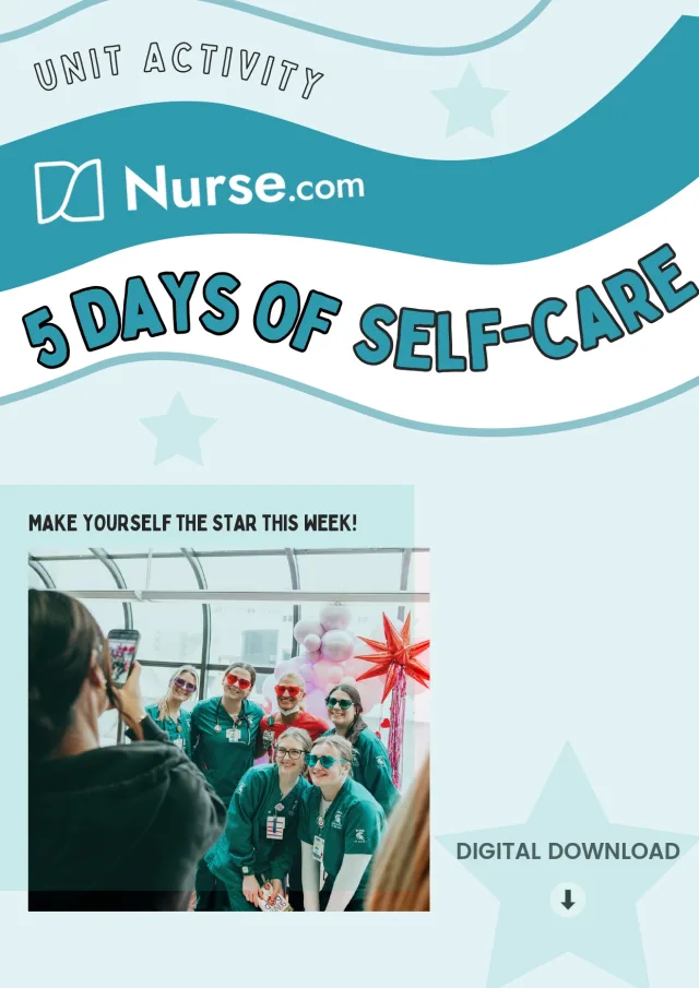 Five Days of Self-Care | Nurse.com
