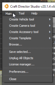 Manual | Interface | Craft Director Studio® | 3d Animations Plug-in