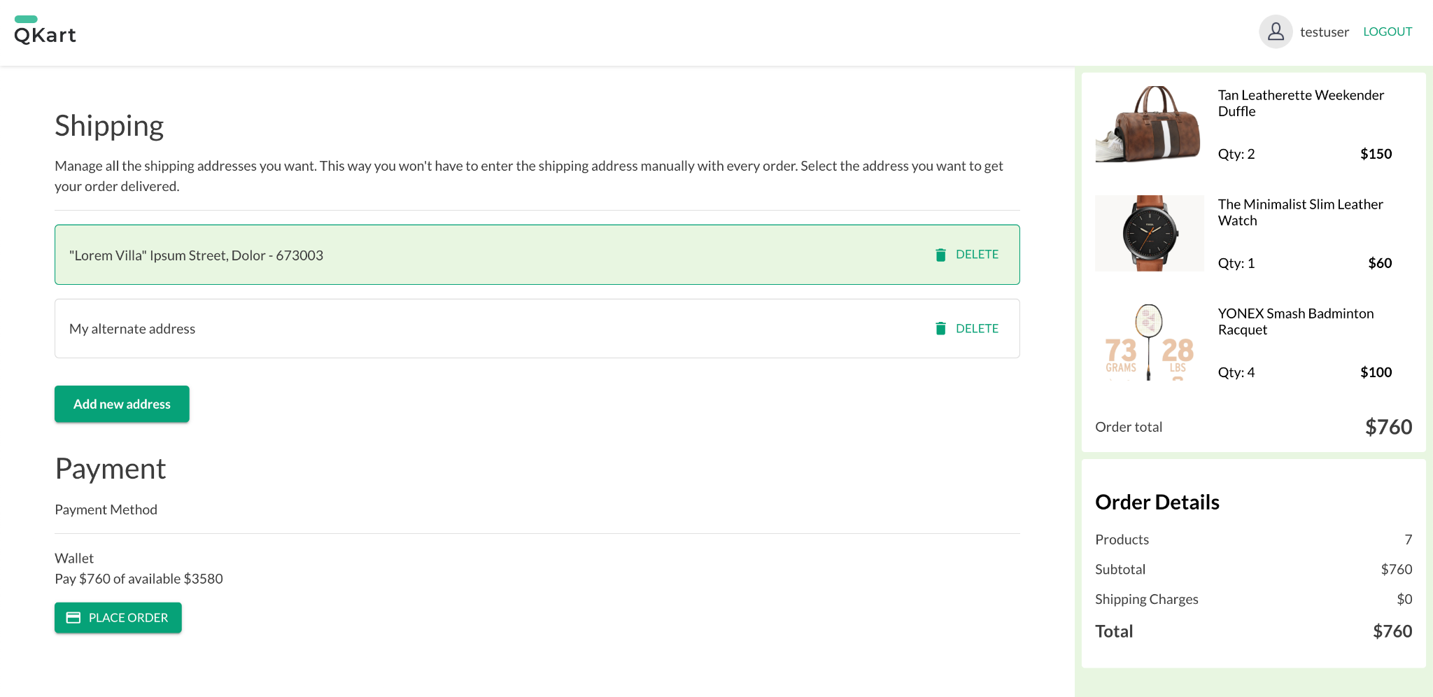 GitHub - JohannLHD/Qkart-Frontend