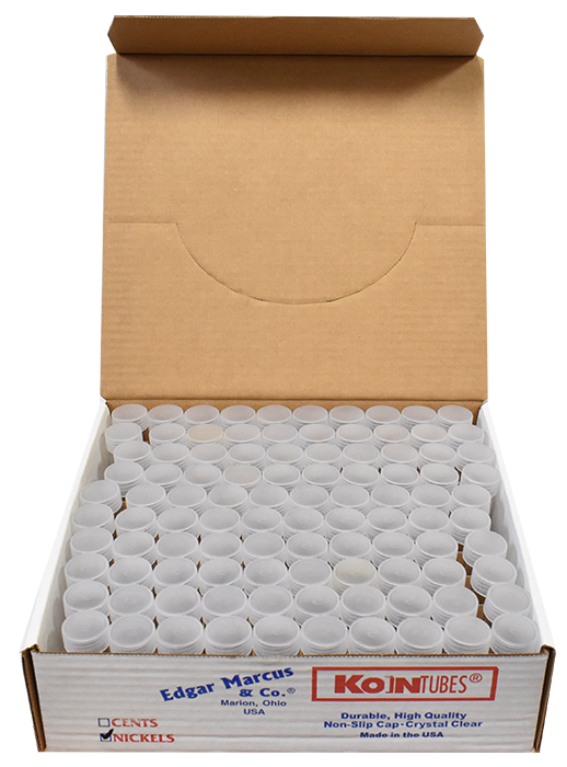 Edgar Marcus Nickel Coin Tube - 100 Pack