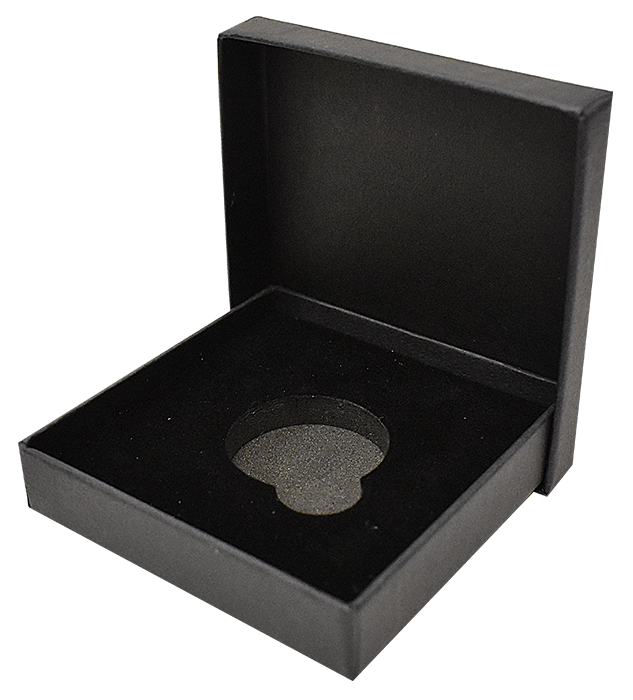 Single Coin Gift Box for Small Coin Capsules - (S) - Black