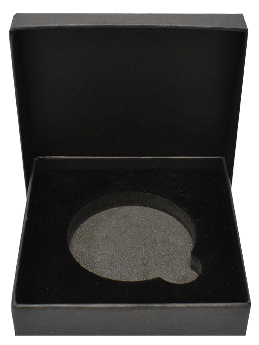 Single Coin Gift Box for Large Coin Capsules - (L) - Black