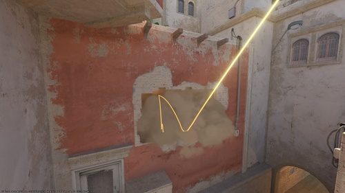 Mirage Mid Window Smoke from T Spawn 8