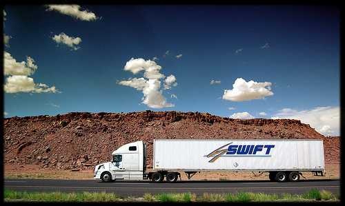 Trailer truck Labeled Image Dataset | images.cv