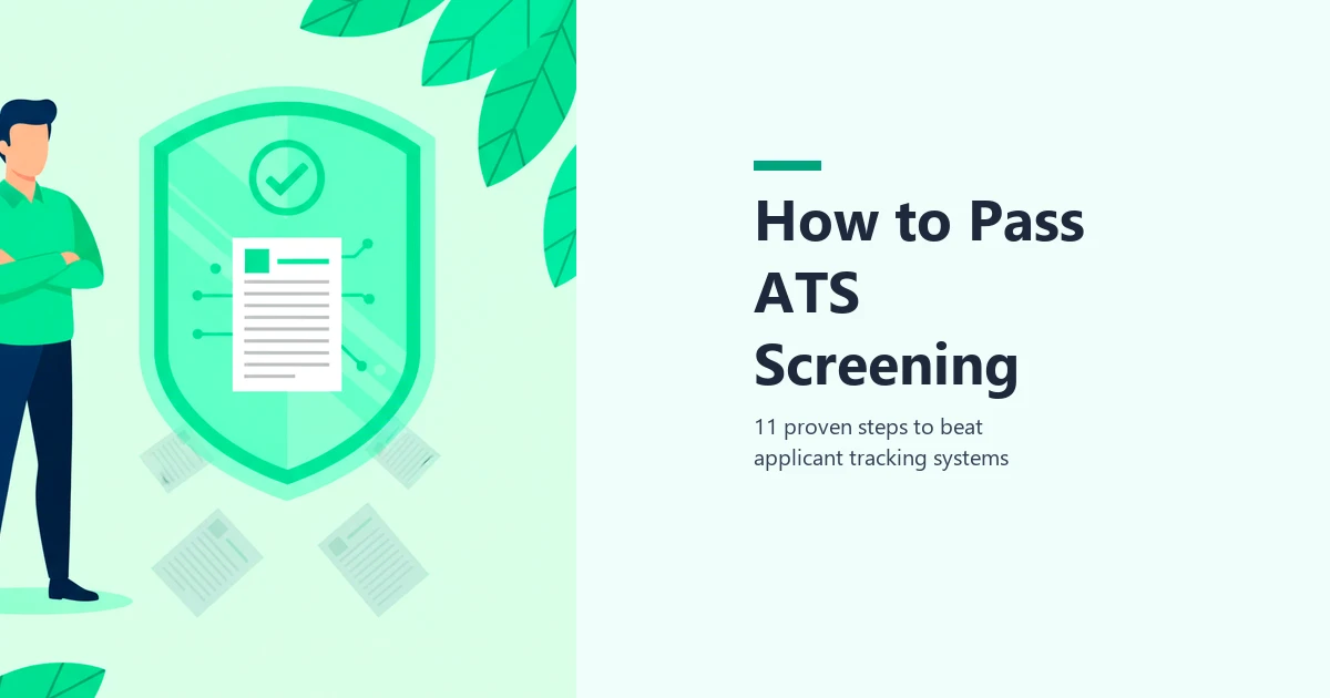 cvtailor.ai - How to Pass ATS Screening: 11 Proven Steps to Beat ...