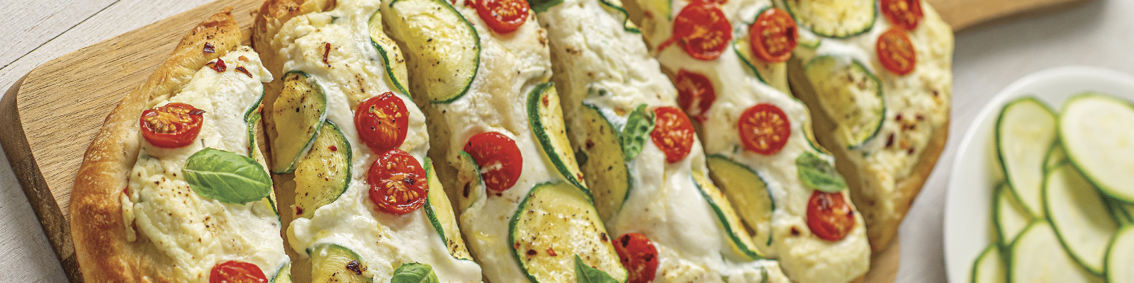 Flatbread with Ricotta & Zucchini | {{Site Name}} - The Fresh Grocer