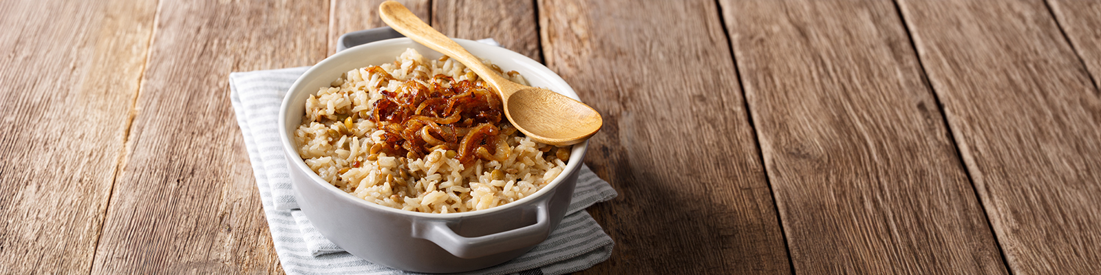 Rice With Caramelized Onions - Gourmet