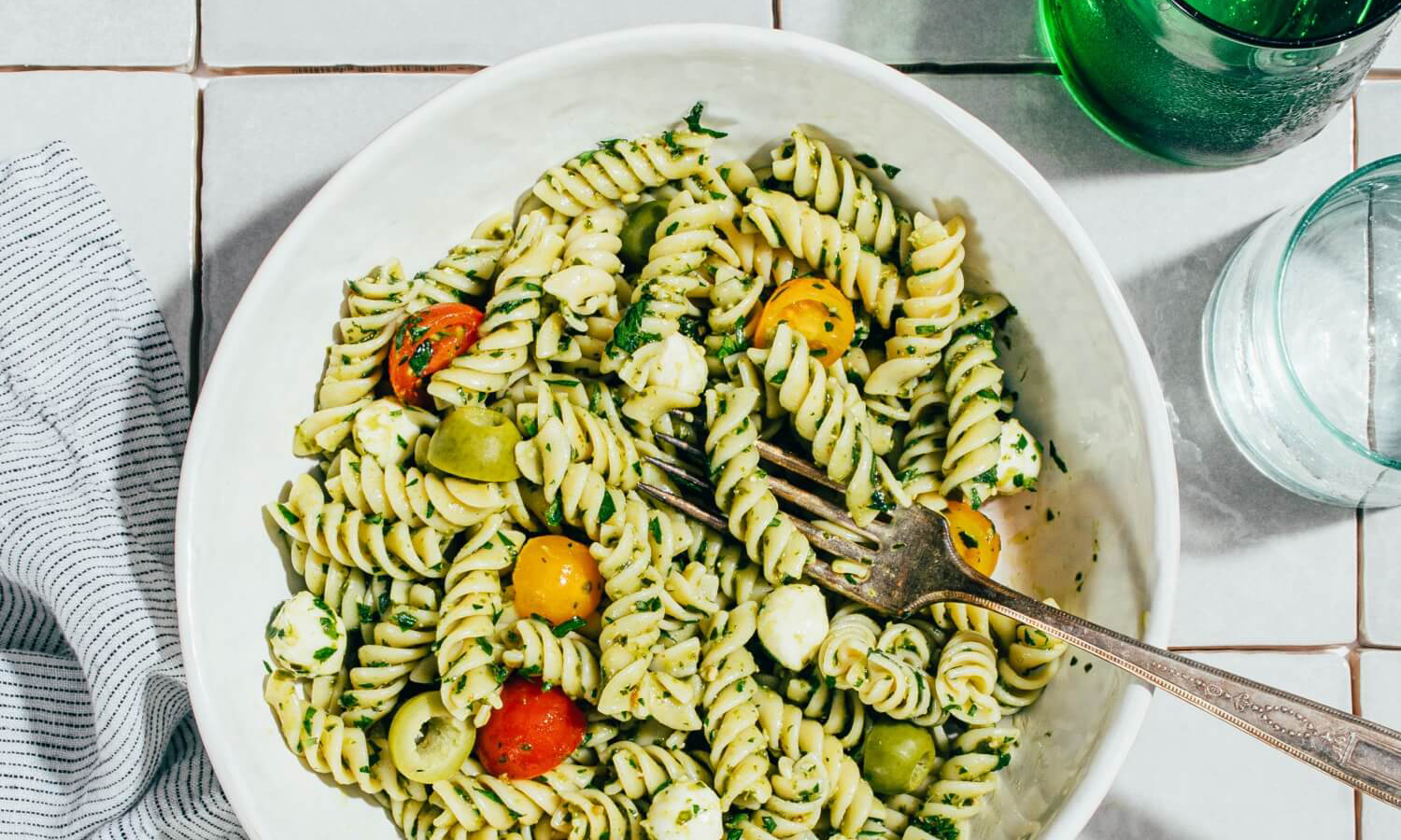 Rotini Pesto Pasta Salad Recipe | {{SiteName}} - The Fresh Grocer