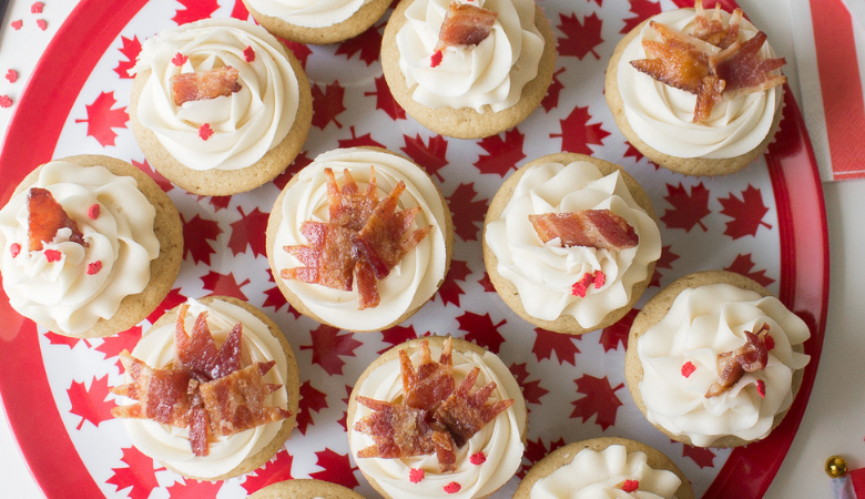 Canada Day Maple Bacon Cupcakes | Save-On-Foods - Save-On-Foods