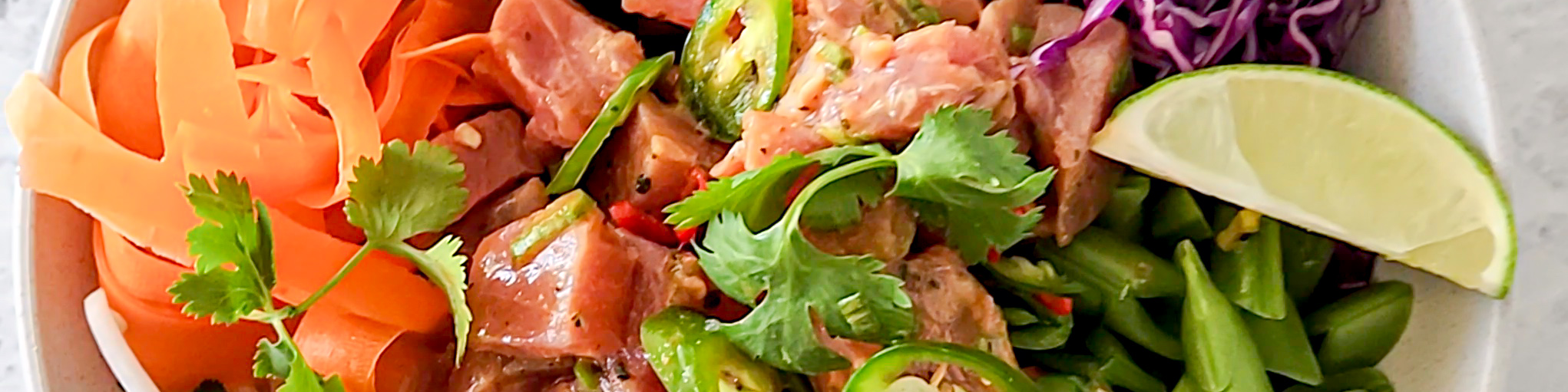 Spicy Thai-inspired Ahi Tuna Poke Bowl Recipe - Urban Fare