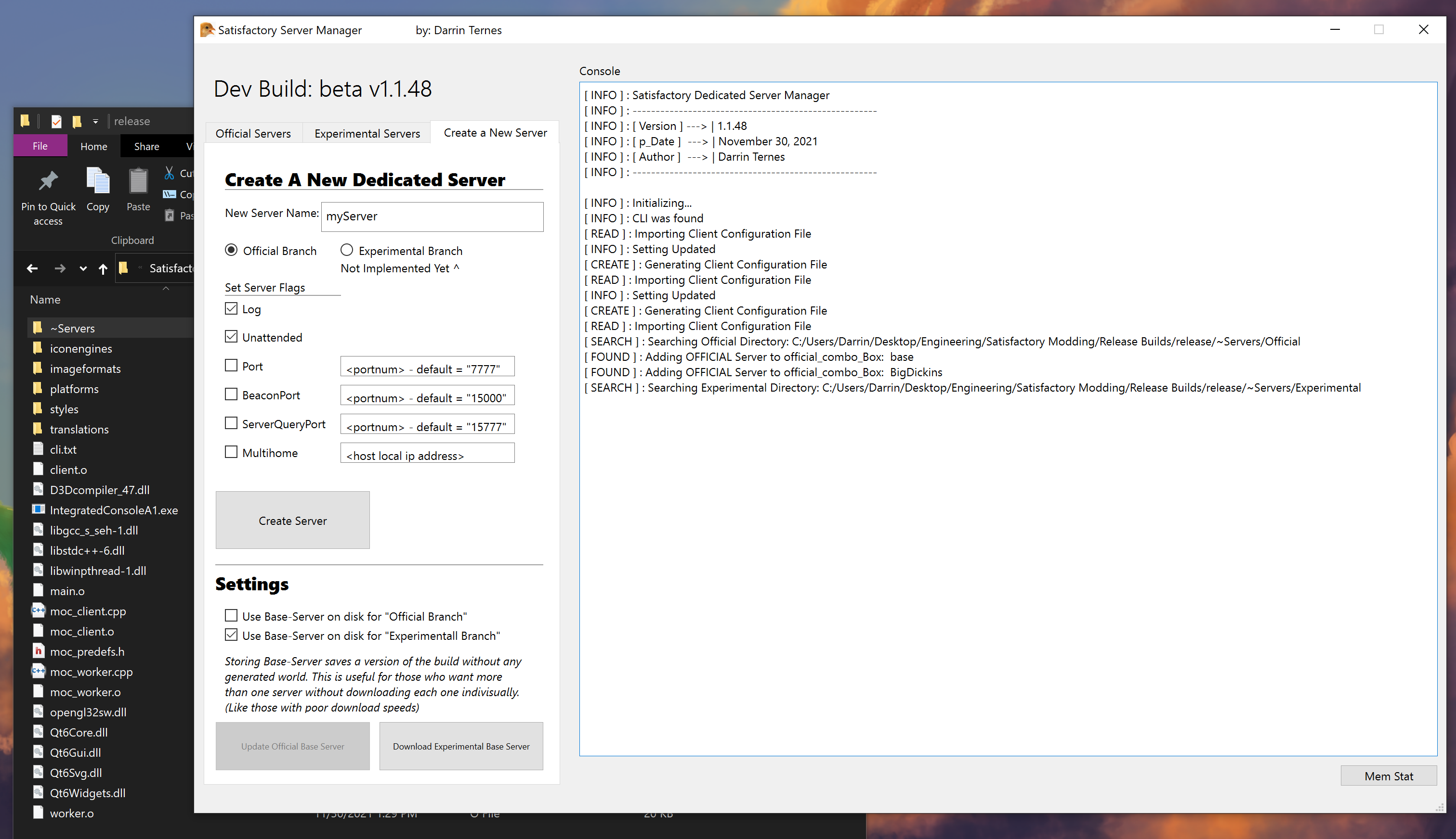 Satisfactory Server Manager