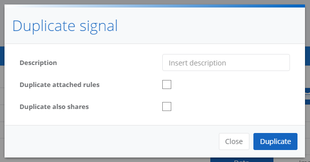 Duplicate a signal – Databoom