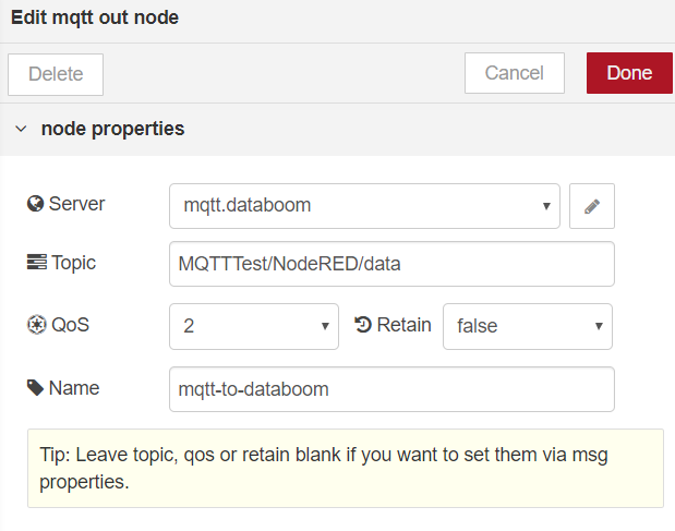 Using Node Red To Create Multiple Devices And Dashboards Via Mqtt Databoom