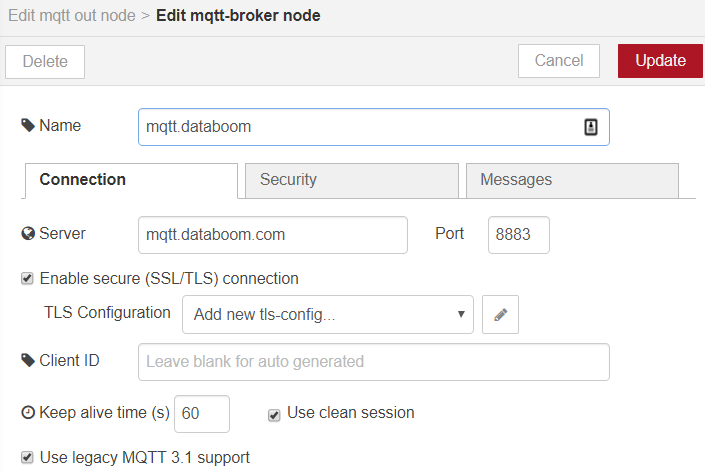 How To Set Node Red Up To Communicate With Databoom Via Mqtt Databoom
