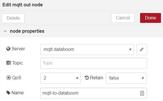 How To Set Node Red Up To Communicate With Databoom Via Mqtt Databoom