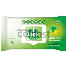 Buy Dettol Original Multi Use Skin & Surface Wipes 80s at 5% savings