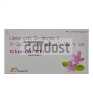 Buy CLINRIGHT CT 100MG/100MG/100MG VAGINAL SUPPOSITORY at 25% savings